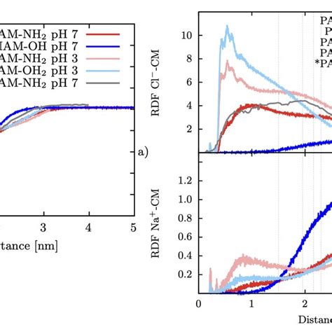 Radial Distribution Function Of Molecules With Respect Of The Dendrimer