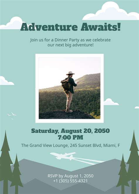 Travel Party Invitation