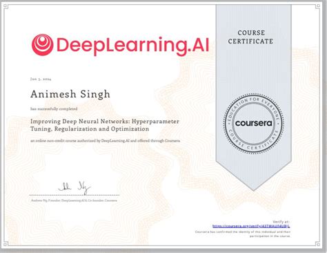 Animesh Singh On Linkedin Deep Learning Specialization Journey Begins