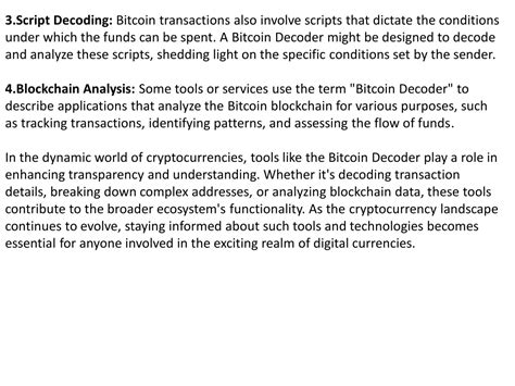 Ppt The Role Of Bitcoin Decoder Powerpoint Presentation Free Download Id12639562