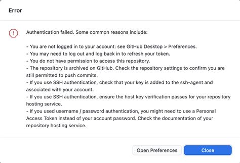 Authentication Failure With Github Desktop After Installing Pre Commit Issue Desktop