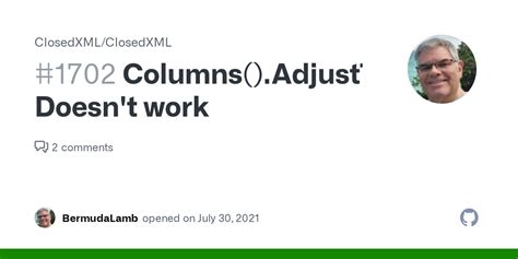Columns Adjusttocontents Doesn T Work Issue Closedxml Closedxml Github