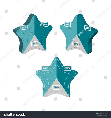 Three Dimensional Spider Chart Set Stock Vector Royalty Free 747347128 Shutterstock