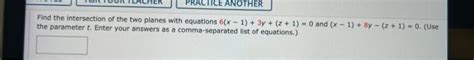 solved practice another find the intersection of the two