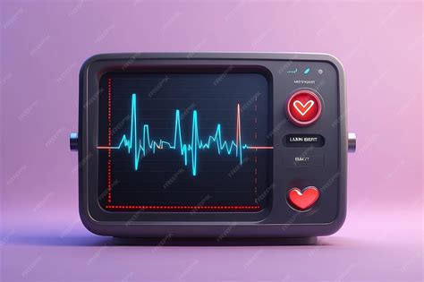 Premium Ai Image Ecg Machine Display With Heartbeat Pulse Trace Sign