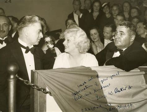 Jean At The California State Birthday Ball For Franklin Roosevelt In