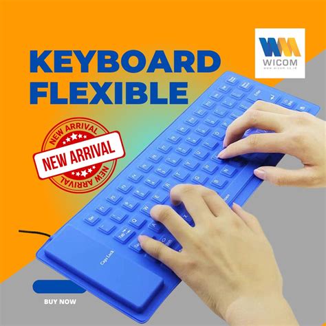 Jual Usb Keyboard Flexible USB Keyboard Karet Laptop Gulung Anti Air Shopee Indonesia