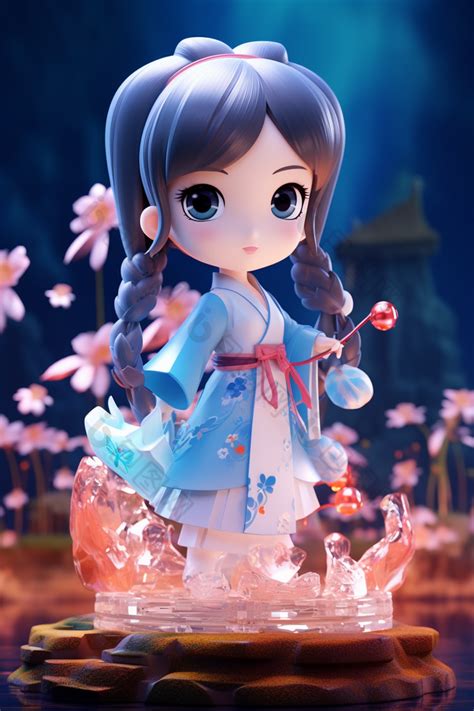 汉服女孩透明游戏png下载 包图网