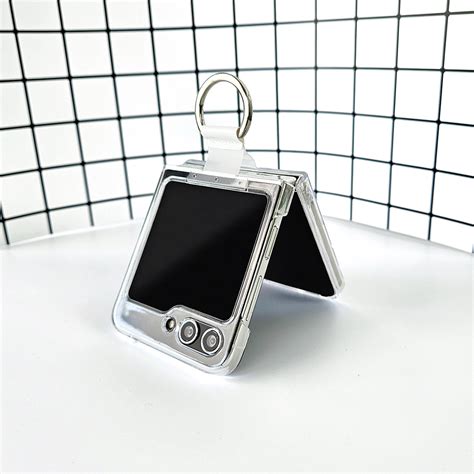 디지지 신상🎁초특가 갤럭시 Z플립5 고리형 힌지보호 풀커버 휴대폰 케이스 크리스탈