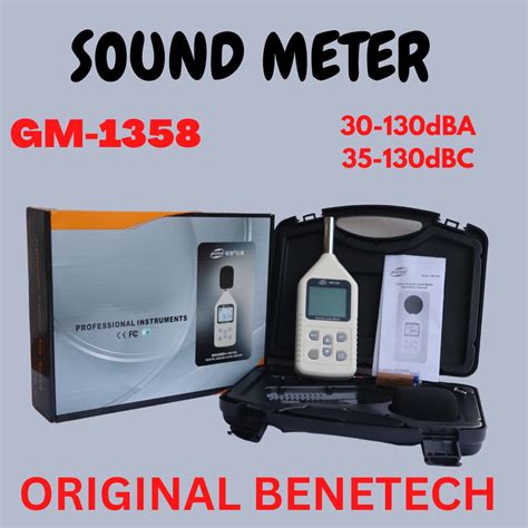 Jual SOUND METER GM 1358 ORIGINAL BENETECH GM1358 SOUND NOISE SOUND LEVEL METER GM 1358 Shopee
