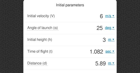 Projectile Motion Calculator Omni