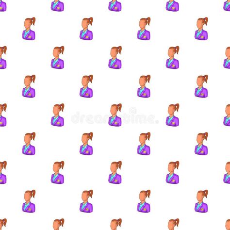 Language Translator Pattern Cartoon Style Stock Vector Illustration Of Business Girl 83371715