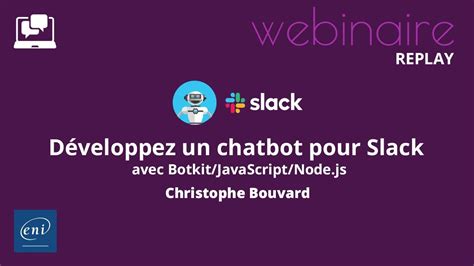 Développez Un Chatbot Pour Slack Avec Botkitjavascriptnodejs Youtube