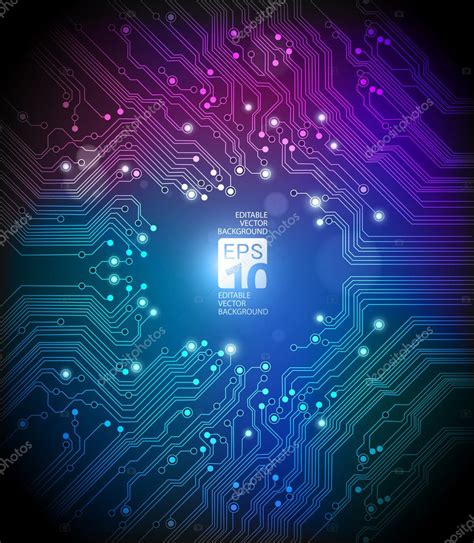 Circuit Board Vector Background Stock Vector Image By ©silvertiger 7793729
