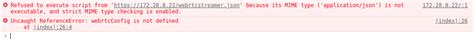 Because Its Mime Type Applicationjson Is Not Executable And Strict Mime Type Checking Is