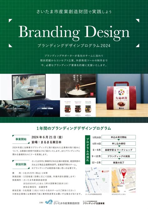 Brandingdesign2024 参加者募集 終了 ｜さいたま市産業創造財団