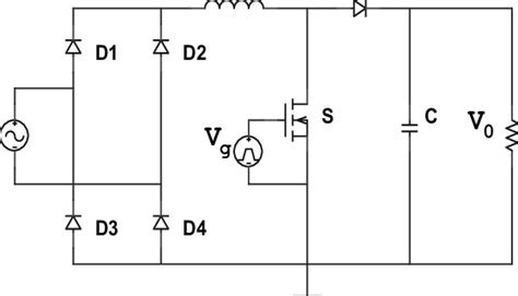 Shows The Boost Power Factor Correction Converter It Comprises Of A