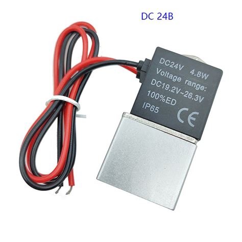 1 8 Dc 12В 24В Ac 220В Быстродействующий электромагнитный клапан 2 ходовой нормально закрытый N