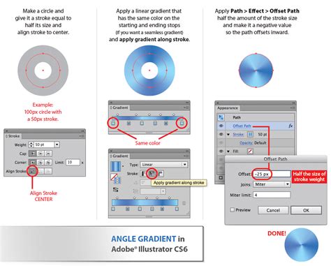 angle gradient effect in illustrator adobe support community 1894028