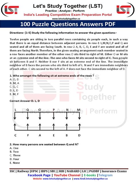 100 Logical Puzzles Questions With Answers Pdf Pdf