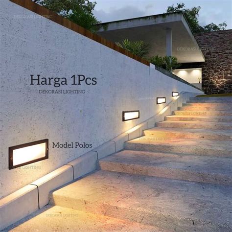 Lampu Tangga Dinding Led Watt Watt Waterproof Inbow Outdoor Taman Lazada Indonesia