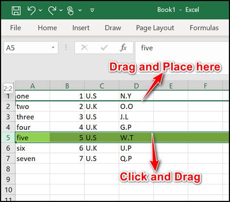 How To Move Rowcolumn In Ms Excel The Fastest Way 2023