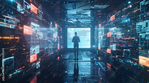 Image Of An Ai Generated Classification And Labeling System For Secure Data Stock Illustration