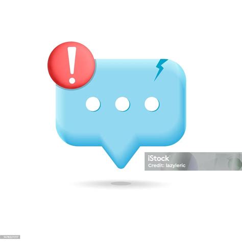 3d 벡터가 전달되지 않음 채팅 메시지 또는 경고 주의 연결 끊기 팝업 알림 기호 디자인 3차원 형태에 대한 스톡 벡터 아트 및 기타 이미지 3차원 형태 Brand