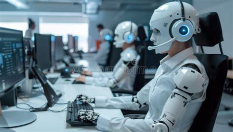 In A Hightech Control Room A Female Cyber Security Expert Is Monitoring Systems Diligently