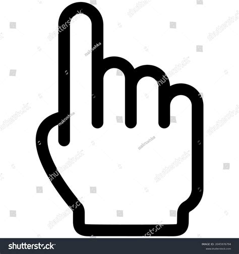 Cursor Pointer Hand Cursor Finger Pointer Stock Vector Royalty Free Shutterstock