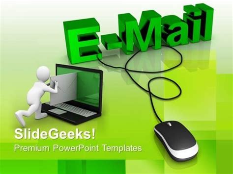 E Mail With Computer Mouse Templates And Powerpoint Themes 1012