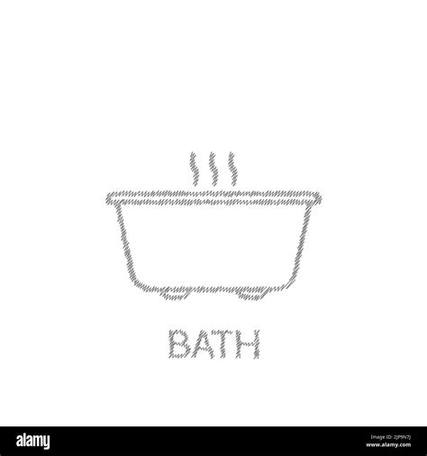 Bath Grey Sketch Vector Icon Sign For Mobile Concept And Web Design Stock Vector Image And Art