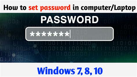 How To Set Password In Computer Windows