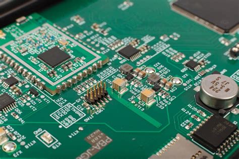 Electronic Board Close Up Modern Electronic Circuits Stock Image Image Of Digital