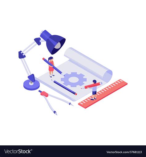 Education Isometric Concept Royalty Free Vector Image