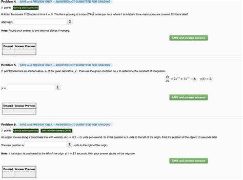 solved problem 4 save and preview only answers not