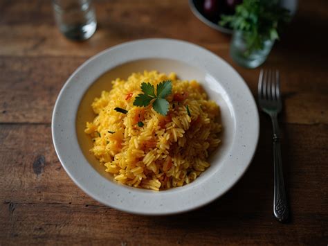 Arroz Com Açafrão Acompanhamento Low Carb Delicioso