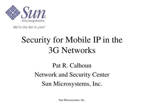 PPT Security For Mobile IP In The G Networks PowerPoint Presentation ID