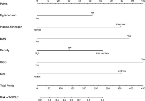 Nsclc Risk Nomogram Note An Initial Design Cohort Was Used To Develop Download Scientific