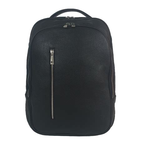 Дамска раница Dellaconte Js002 Естествена кожа Черен Emagbg