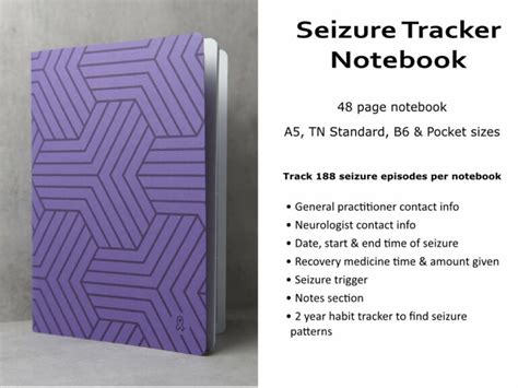 Seizure Tracker Notebook • My Idle Moments