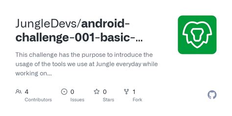 Github Jungledevs Android Challenge Basic Layout This Challenge Has The Purpose To