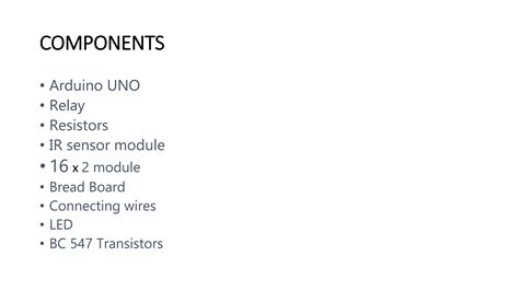 Automatic Room Light Controller With Bidirectional Visitor Counter Pptx