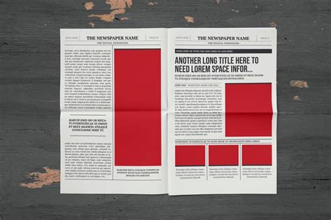 Small Classy Newspaper Design Template Place