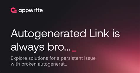 Autogenerated Link Is Always Broken On Self Hosted Appwrite Functions