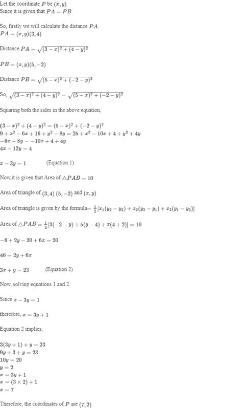 if coordinates of two points a divides the line joining the potnes