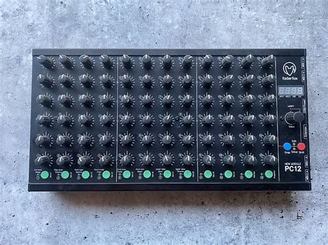 Faderfox Pc12 12 Track Midi Controller Mixer Reverb