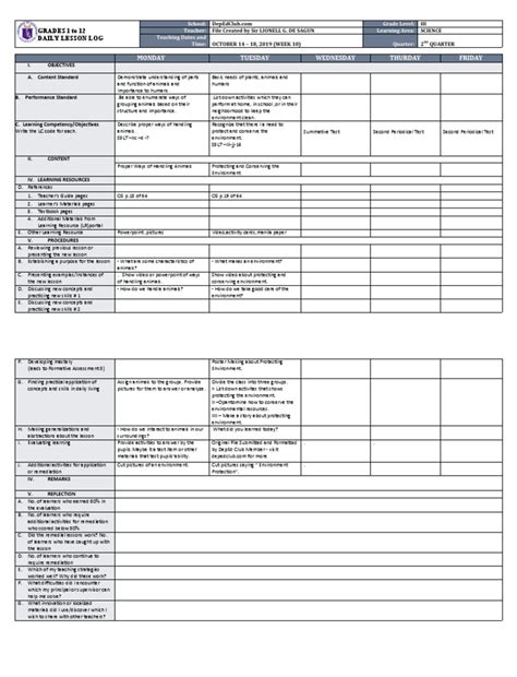Dll Science 3 Q2 W10 Pdf Learning Cognitive Science