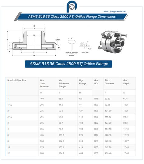Asme B1636 Class 2500 Rtj Orifice Flange 2500 Rtj Jack Screw Flange