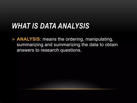 What Is Data Analysis Pptx